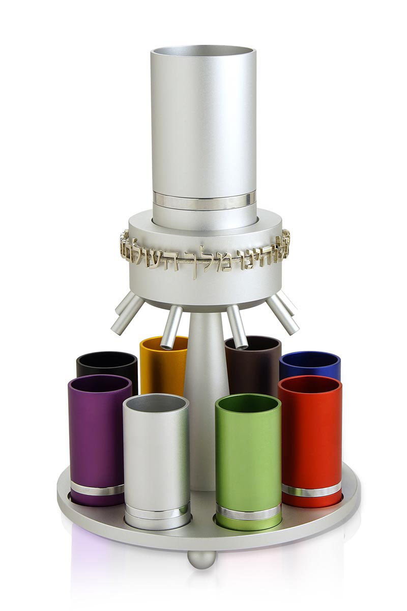 Wine Fountain 6 Cups Blue Chaya & Raphael's Galleries – Chaya & Raphael ...